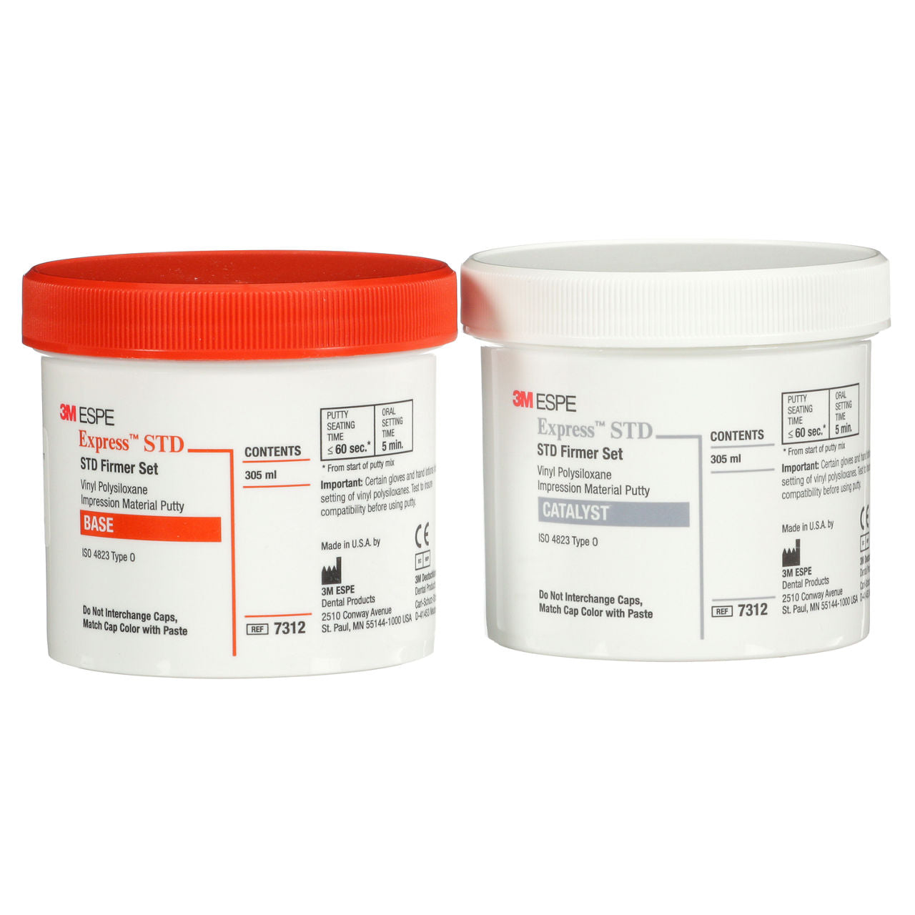 3M™ Express™ STD Putty VPS Afdrukmateriaal Rood (2 x 305 mL) – Sordent