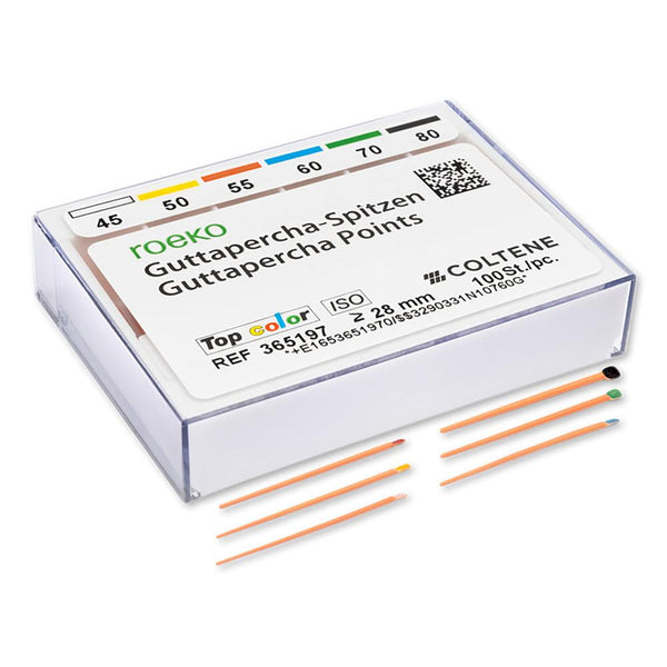 ROEKO Guttapercha Points Top Color - ISO 45-80 (100 st.) – Sordent