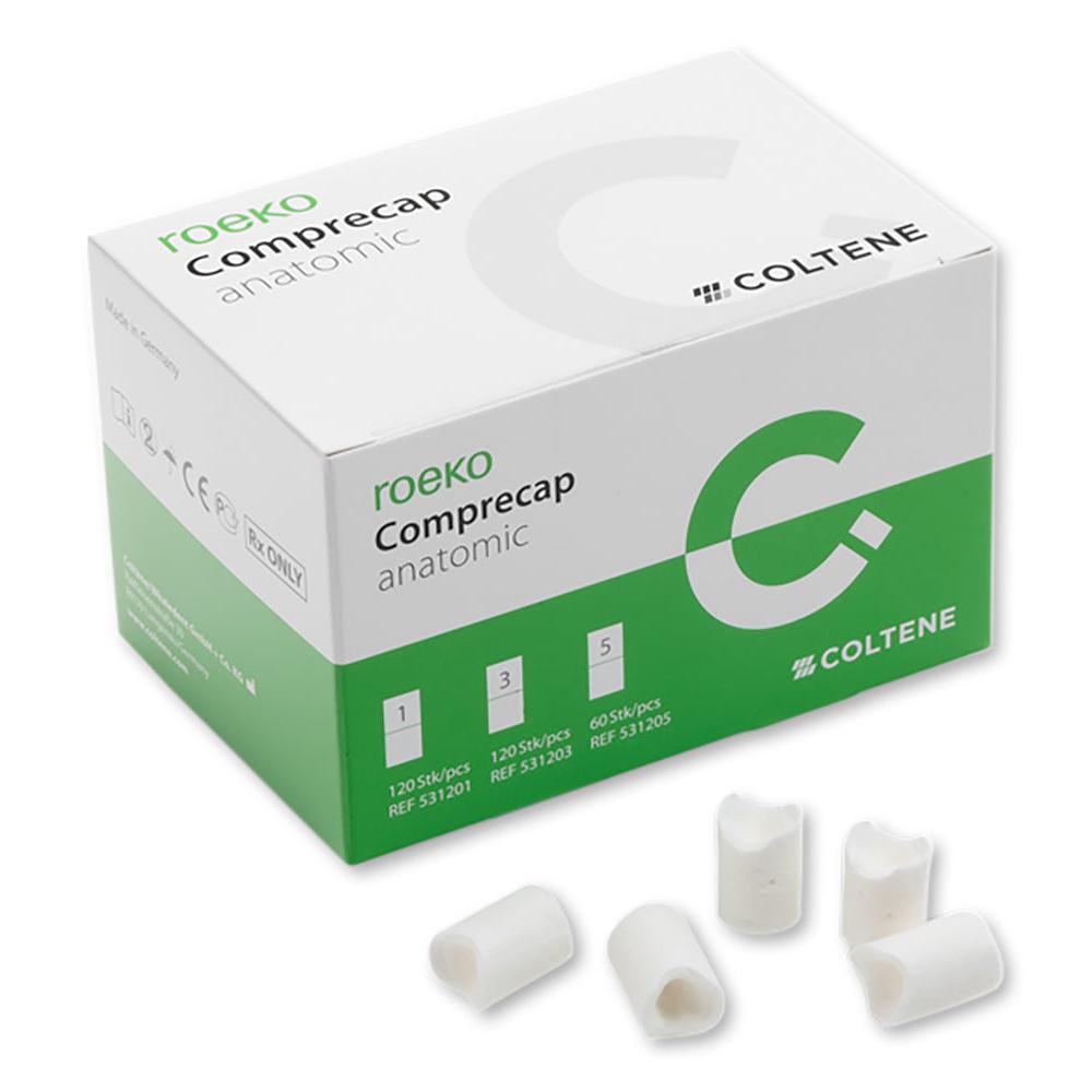 ROEKO Comprecap Anatomic Wattenrollen Nr. 1 - 7 mm (120 st.) – Sordent