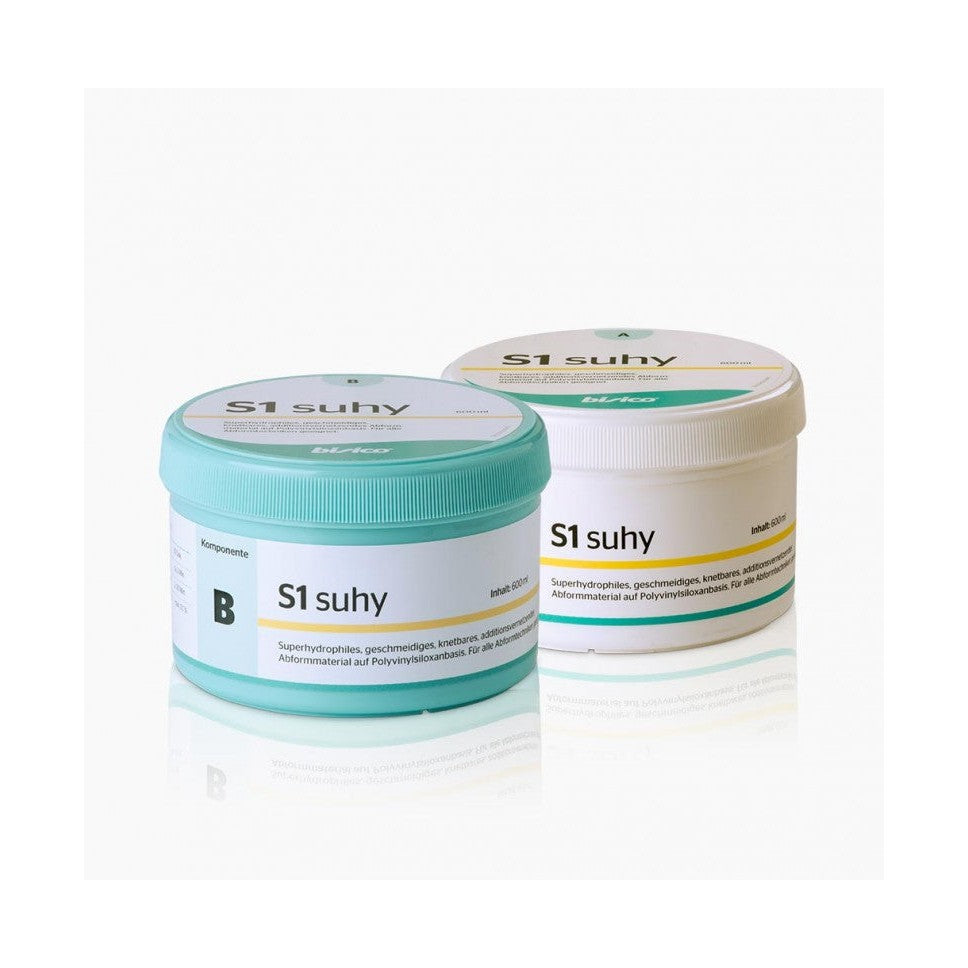 Bisico® S1 Suhy - A-Silicone Afdrukmateriaal - (2 x 300 mL) – Sordent